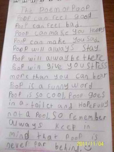 the poop poem | Stuff Happens