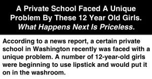 A Private School Faced A Unique Problem By These 12 Year Old Girls ...