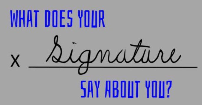 What Does Your Signature Say About Your Personality? | Stuff Happens