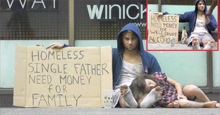 This Homeless Dad Is On The Street With His Daughter. How People Treat ...